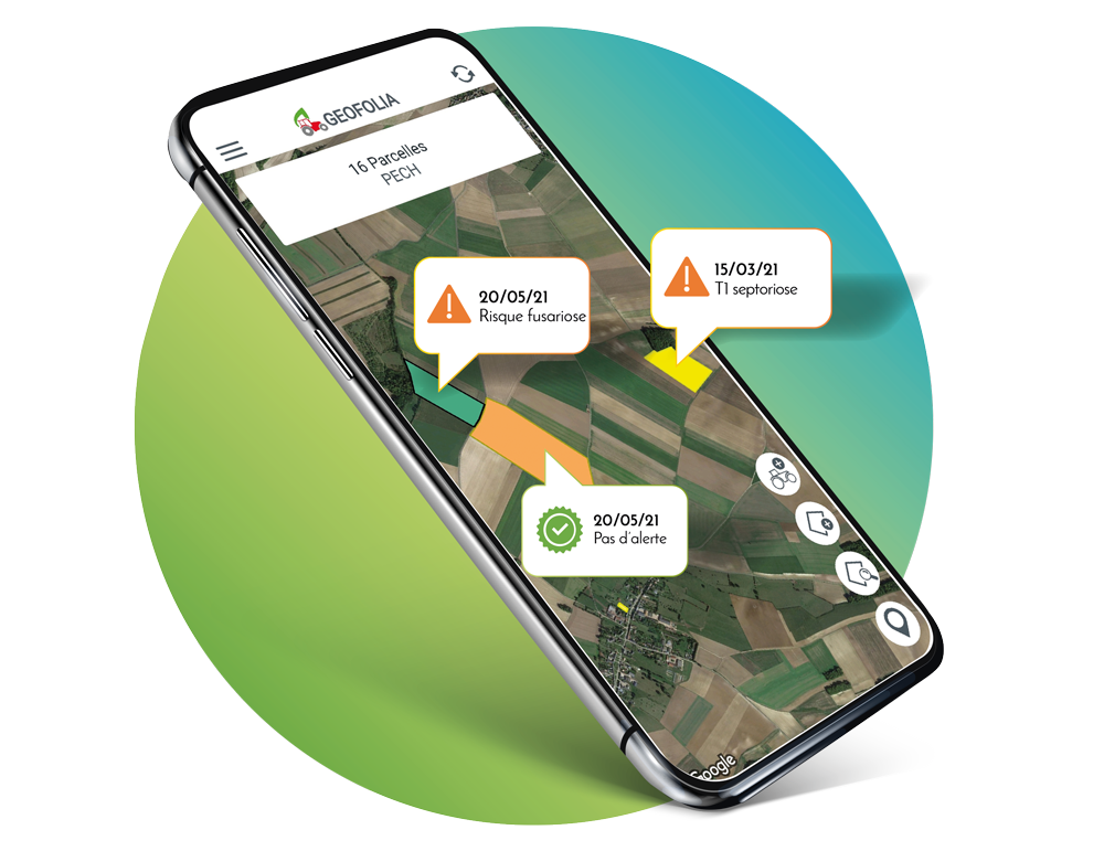 Logiciel de gestion de parcelles agricoles - Geofolia